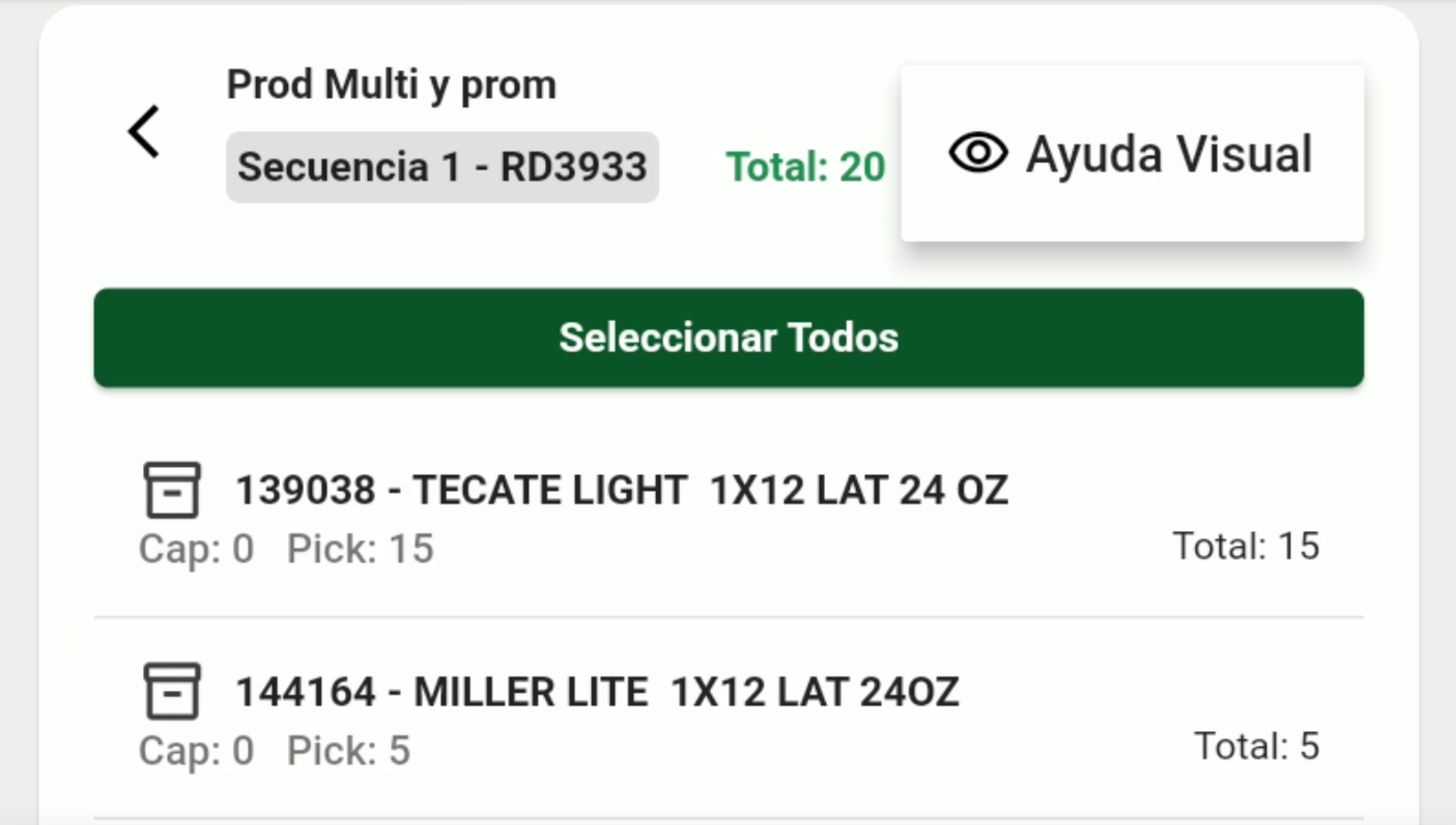 Manual Heineken Digital Picking